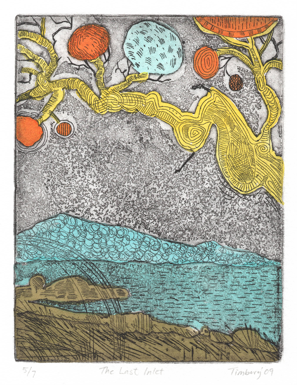 The Last Inlet Etching – Helen Timbury Design